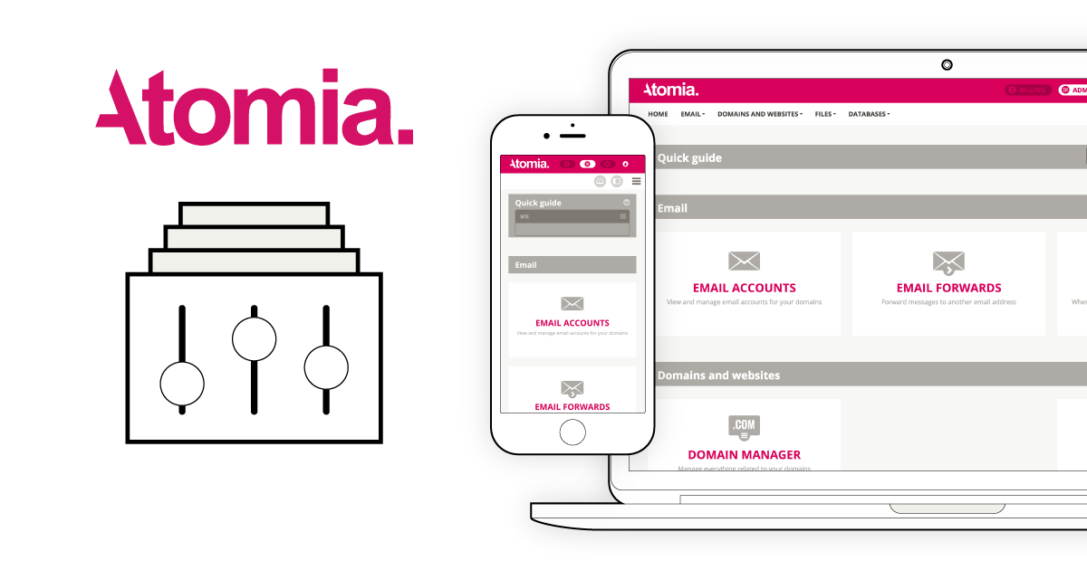 A better control panel for your hosting business — Atomia